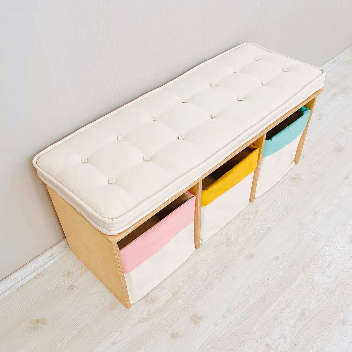 Montessori Toy Box Bench – Simre Kids